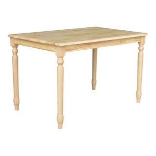 30" X 48" Solid Wood Top Table - Traditional - Dining Tables - by ...