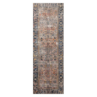 Loloi Jules Jul-02 Vintage and Distressed Rug, Terracotta and Multi, 2 ...
