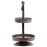Decorative Metal 2-Tier Tray - Farmhouse - Serving Trays - by Olive ...