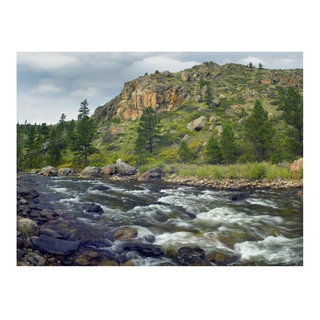 "Rapids with cliffs above Cache La Poudre River, Colorado" Paper Art ...