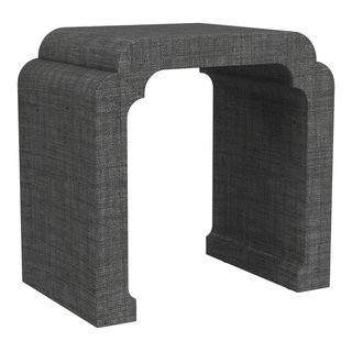 Chatham Waterfall Raffia Side Table - Transitional - Side Tables And ...