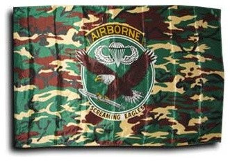 Airborne Screaming Eagles, 3'x5' Polyester Flag, Camo - Contemporary - Flags And Flagpoles - by ...