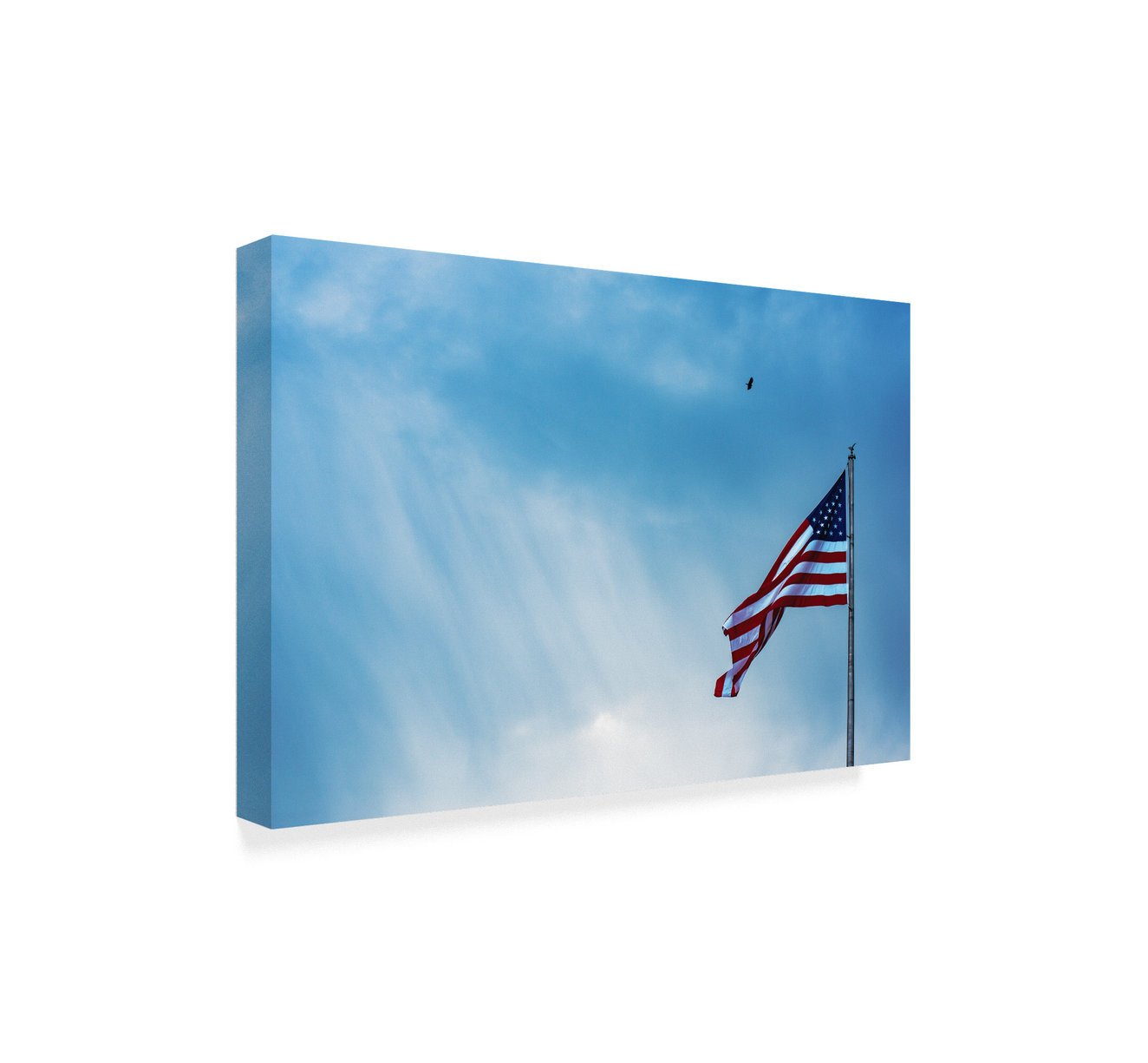 Kurt Shaffer 'America The Beautiful Blue Sky' Canvas Art, 16"x24 ...