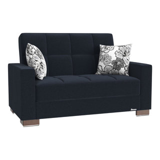 Unique Sleeper Loveseat With Tufted Seat - Transitional - Futons - by ...