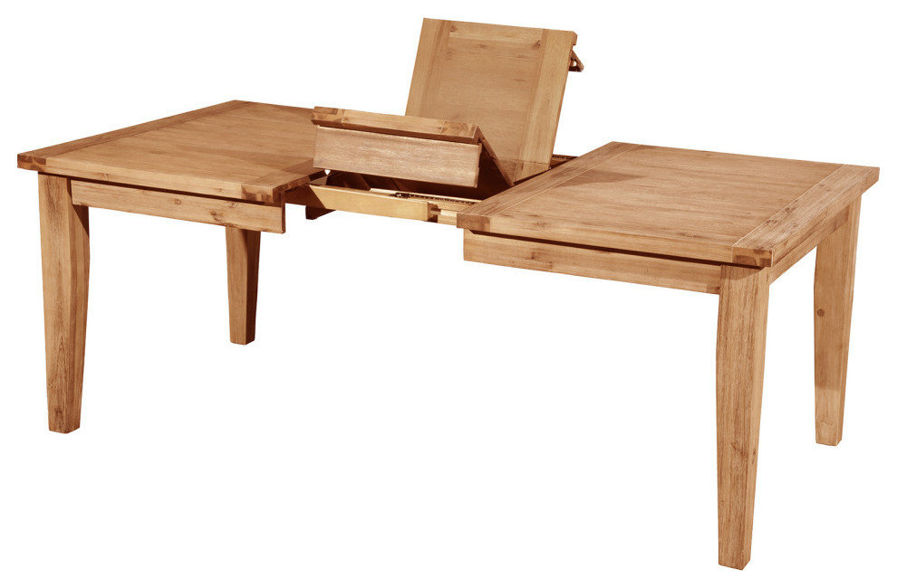 Aspen Extension Dining Table WithButterfly Leaf, Antique Natural ...