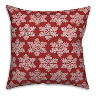 Snowflake pattern Pillow, 20x20 - Contemporary - Decorative Pillows ...