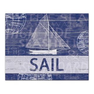 Sail Boal Wall Art, 20x16 - Beach Style - Prints And Posters - by ...