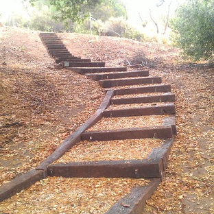 Railroad Tie Steps | Houzz