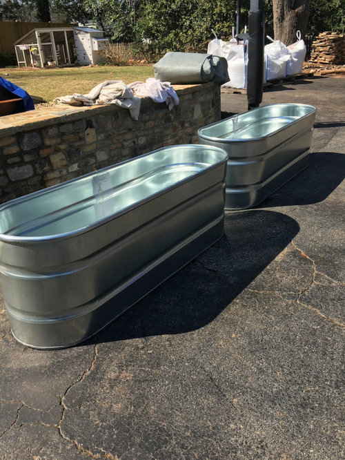How I Turned a Galvanized Stock Tank into a Stylish Planter | Houzz Forum