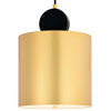 Saleen LED Mini Pendant With Sun Gold & Black Finish, 9 inches - Modern ...