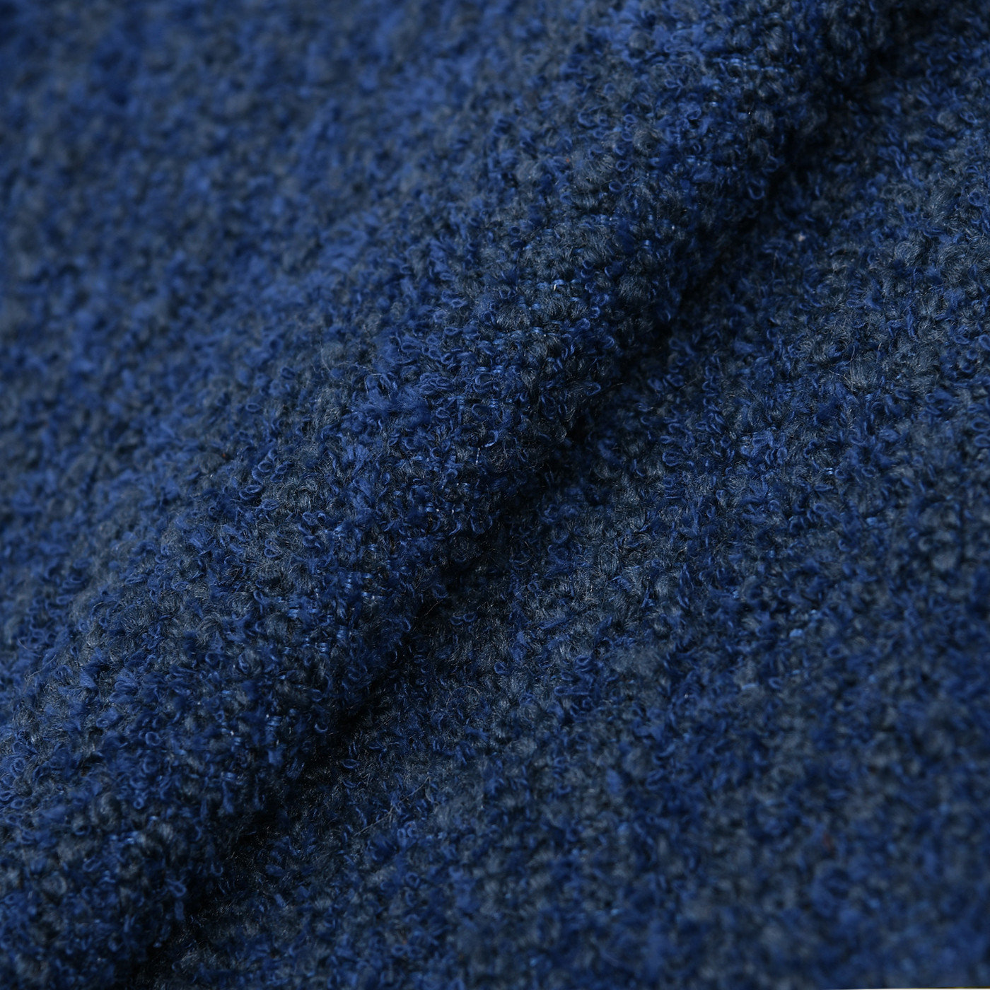 4"x 4" Fabric Swatch Sample, Cerulean Blue Boucle - Contemporary ...