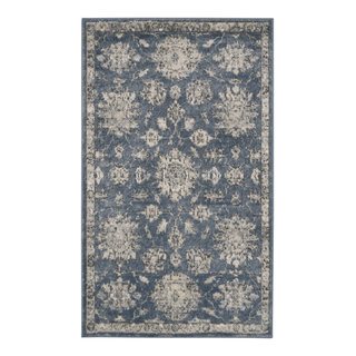 Nourison Quarry 5'3" x 7'3" Blue Beige Vintage Indoor Rug, 3' x 5 ...