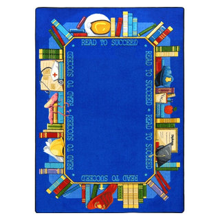 Kid Essentials, Language & Literacy Read to Succeed Rug, 5'4" x 7'8 ...