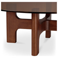 Luke Amber Tempered Glass Coffe Table - Transitional - Coffee Tables ...