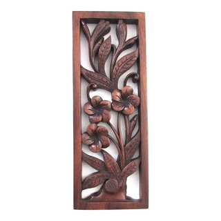 Lotus Wall Panel - Asian - Wall Accents - by BaliBoutiqueOnLine | Houzz