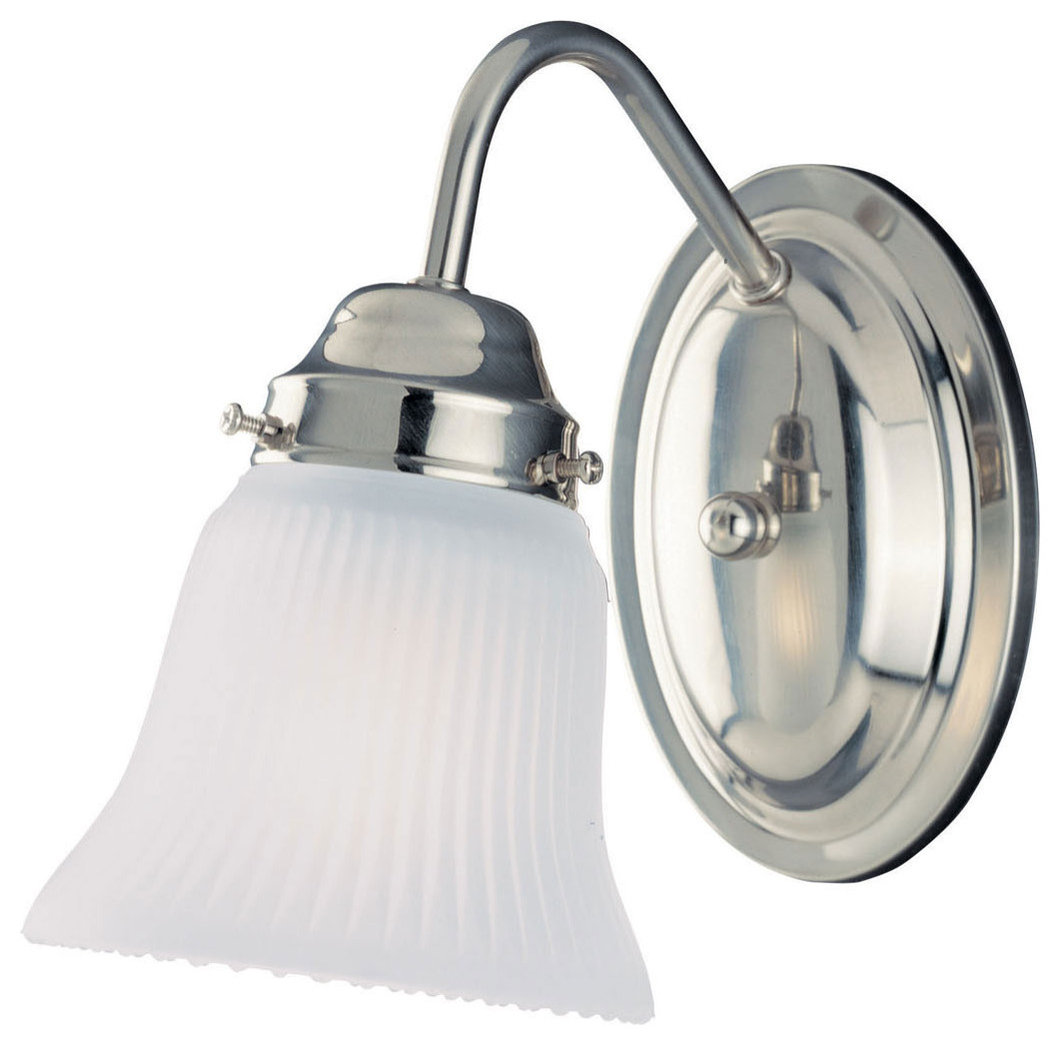 Brighton 1-Light Bath Light in Satin Nickel - Traditional - Bathroom ...