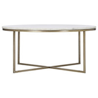 Lova Coffee Table, Antique Brass - Contemporary - Coffee Tables - by ...