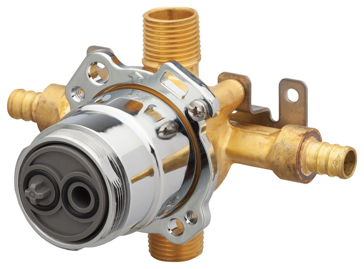 Treysta Tub & Shower Valve- Horizontal Inputs WITHOUT Stops- Crimp Pex ...