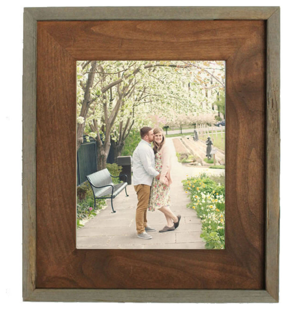 Wasatch Rustic Barnwood Picture Frame, 8.5"x11" - Rustic - Picture Frames - by My Barnwood ...