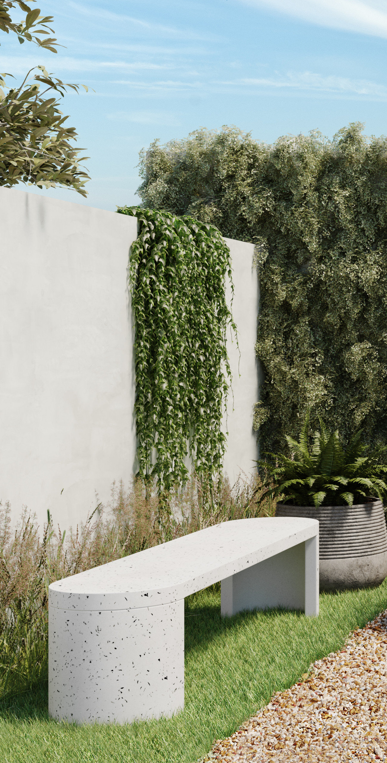 Lyon Outdoor Bench - Transitional - Outdoor Benches - by HedgeApple | Houzz