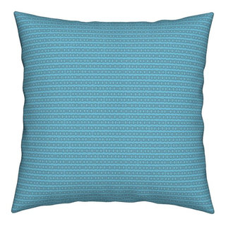 Robot Binary Code Numbers Math Abstract Throw Pillow - Contemporary ...