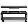 Sherlock Lift Top Cocktail Table With Casters - Industrial - Coffee ...