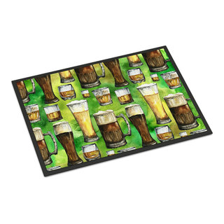Irish Beers Indoor/Outdoor Mat, 18"x27" - Contemporary - Doormats - by ...