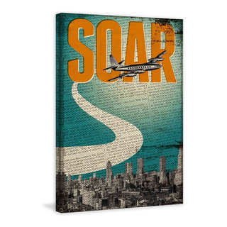 "Soar" Painting Print on Wrapped Canvas, 16x24 - Contemporary - Prints ...