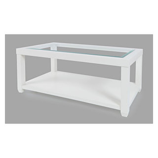 Urban Icon Contemporary Rectangular Glass Inlay Coffee Table ...
