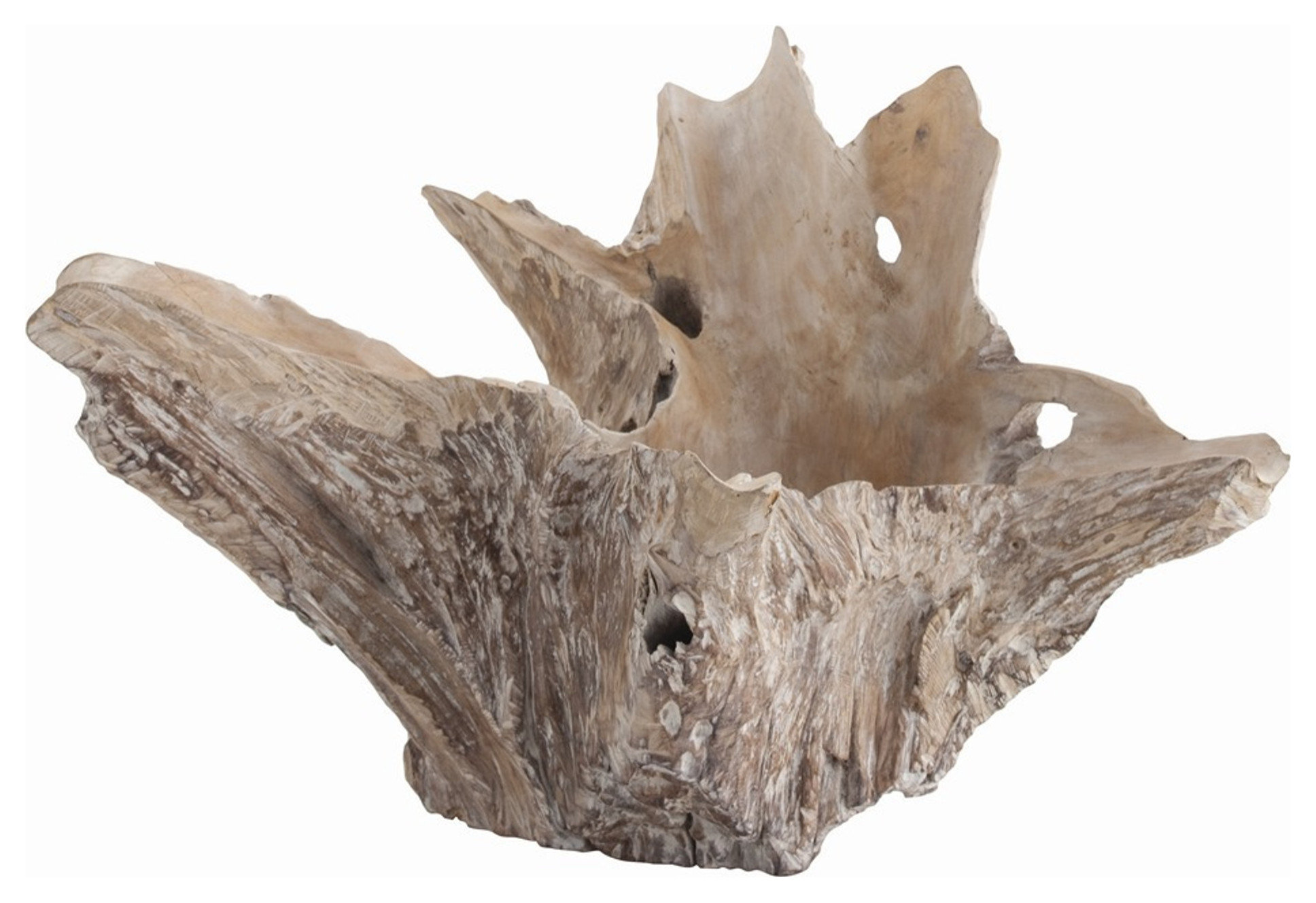 Nantucket Bowl, Driftwood, 25"W (5410 2ZD1Y) - Rustic - Decorative ...