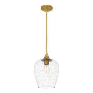 1 Light Small Mini Pendant, Transitional Style, 13.75x10 - Transitional ...
