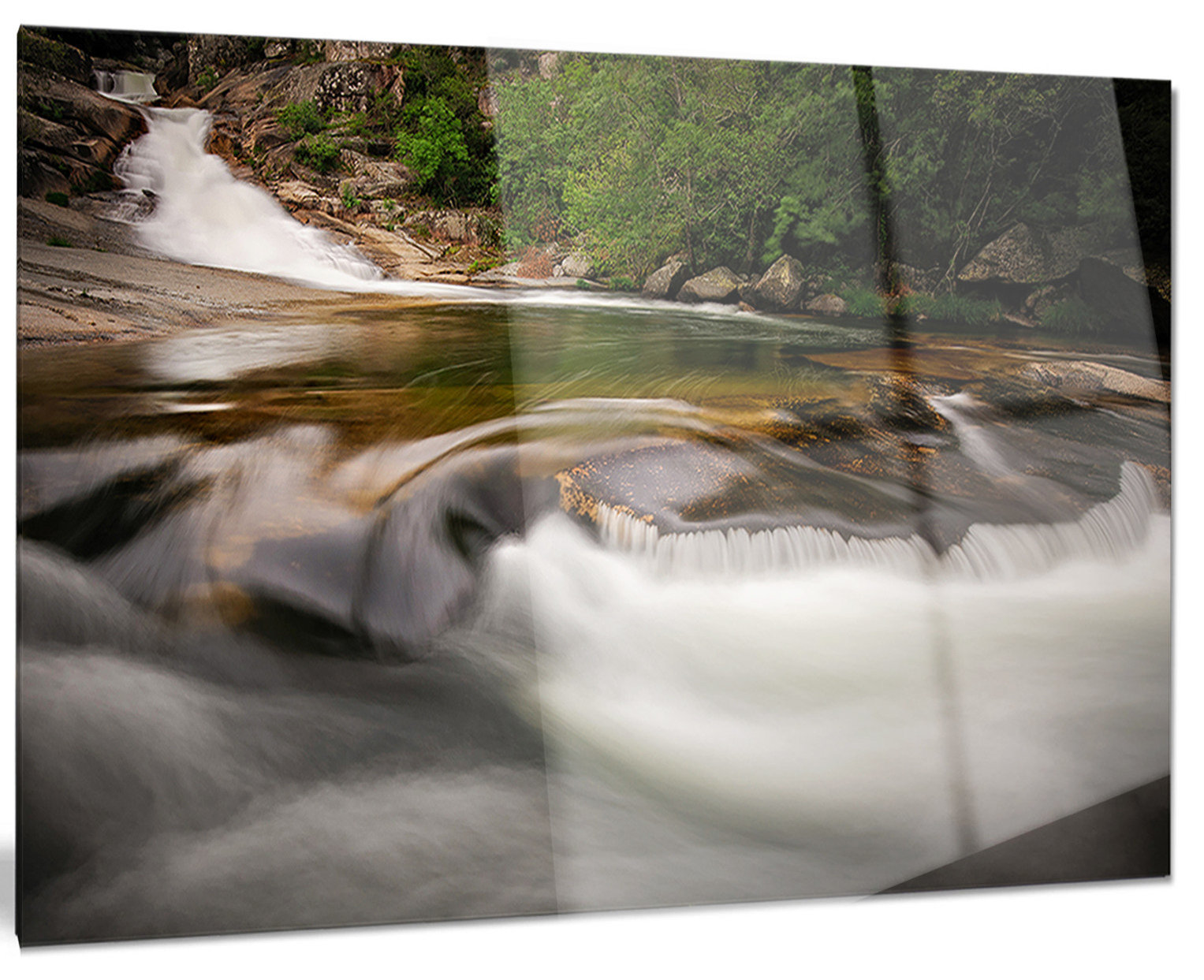 "Segade Waterfall Galicia Spain" Landscape Photo Glossy Metal Wall Art ...