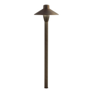 LED 3000k Traditional Path Light in Centennial Brass, 7.000 ...