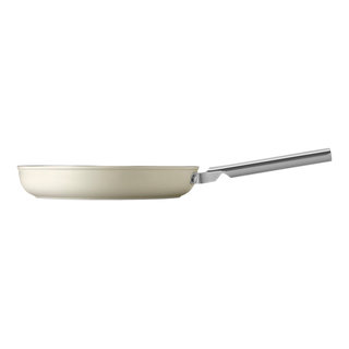 Smeg Cookware 12-Inch Cream Frypan - Contemporary - Frying Pans And ...