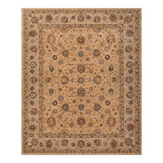 Nourison Nourison 2000 90" x 114" Oval Wool Indoor Rug in Camel Beige ...