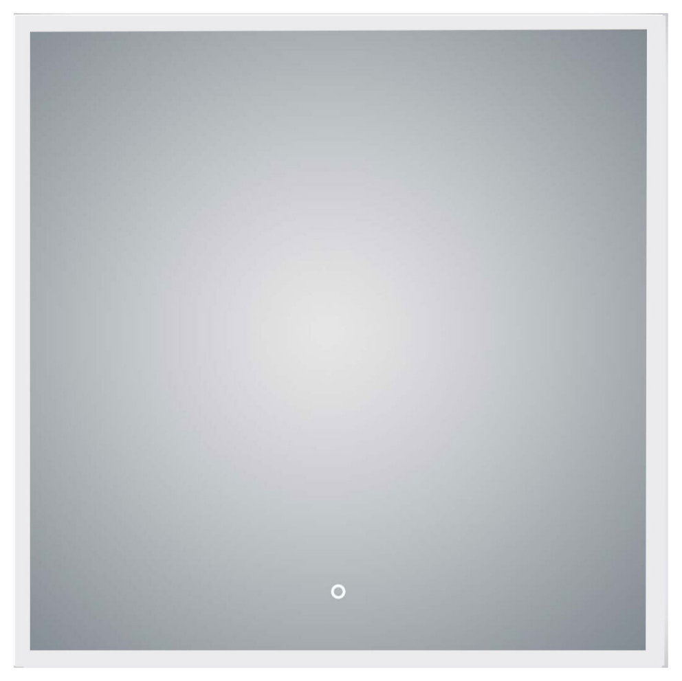 LED Illuminated Bath/Vanity Wall Mirror With Defogger, 35.5" - Modern ...