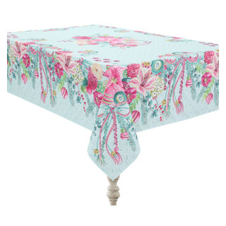 Boho Christmas Table Cloth, 70" X 144" - Contemporary - Tablecloths ...