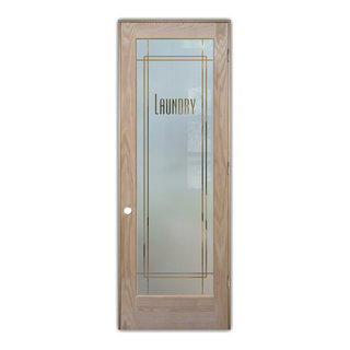 Laundry Room Doors - Ultra Laundry Frosted Glass Design - 28" x 80 ...
