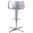 Aviator Adjustable Height Bar Stool, Leather and Metal - Contemporary ...