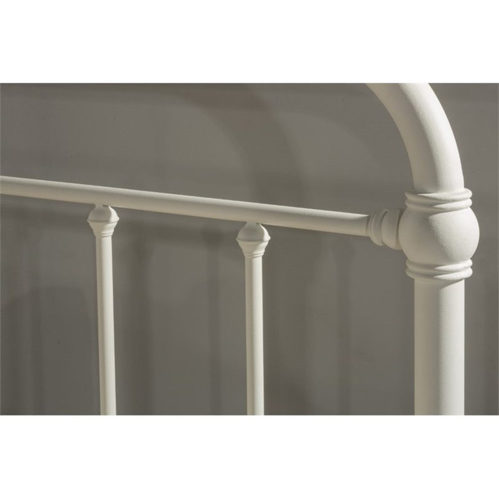 Bowery Hill King Metal Spindle Panel Headboard in White - Traditional ...