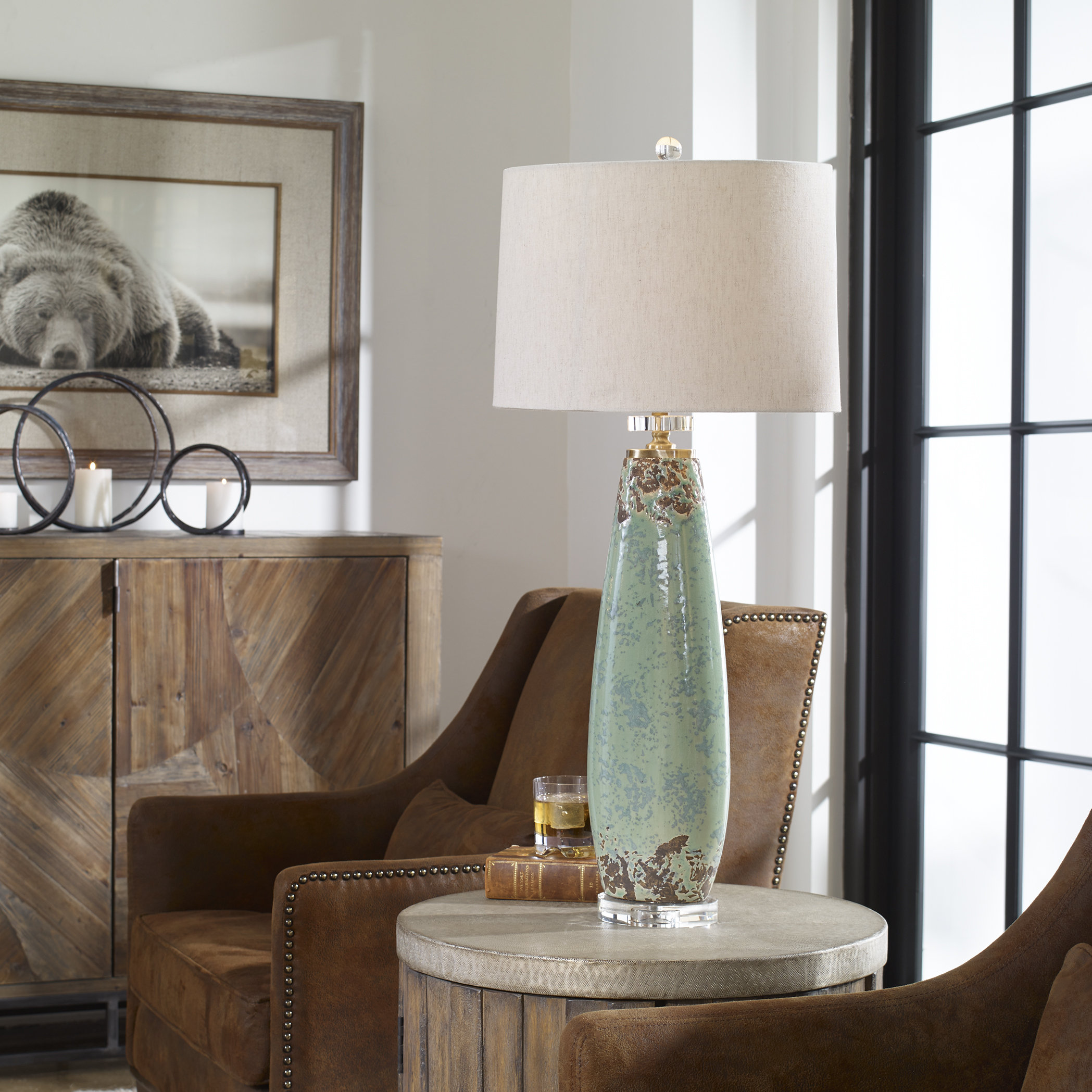 Uttermost Rovasenda Mint Green Table Lamp - Contemporary - Table Lamps ...