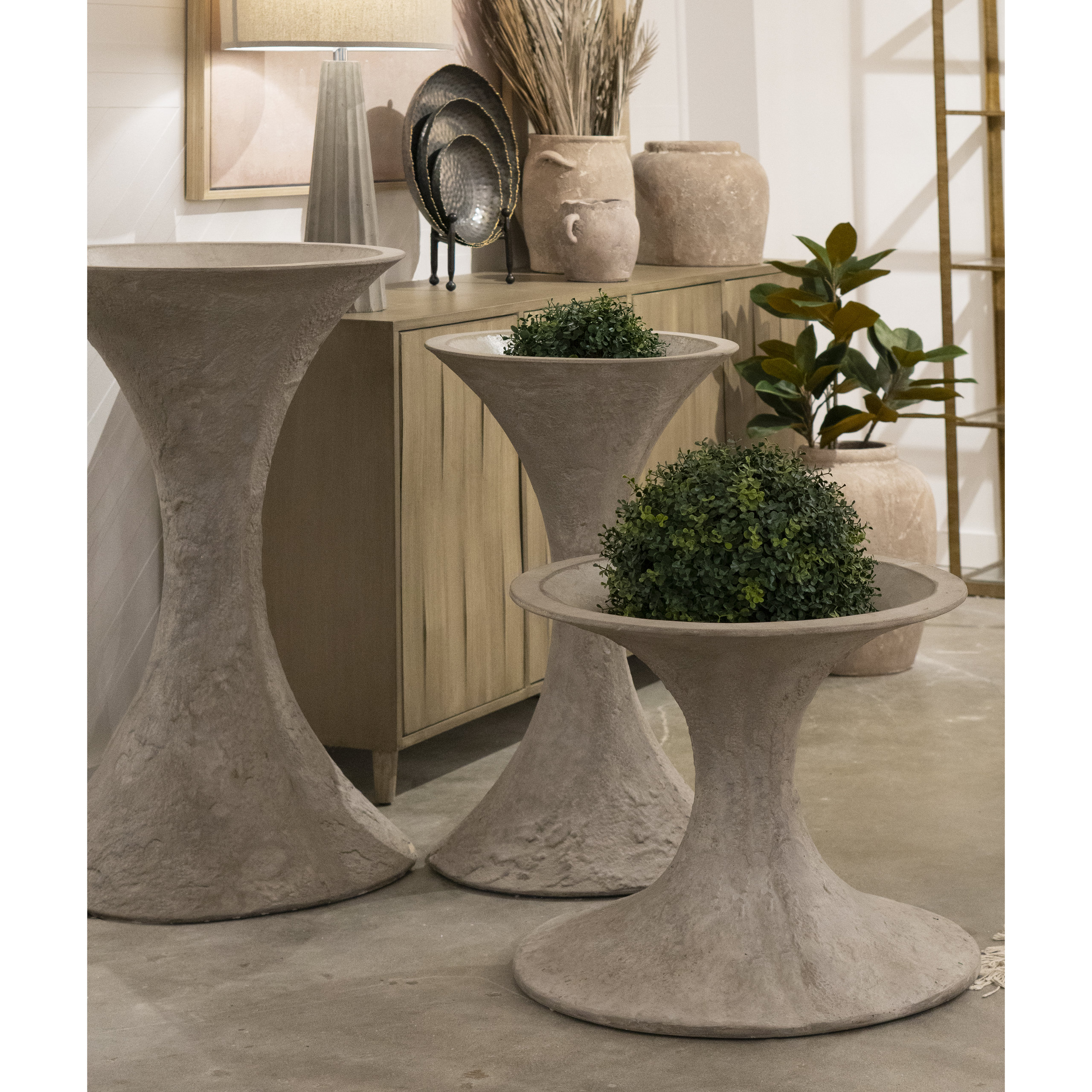 Hourglass Planter Medium - Contemporary - Outdoor Pots And Planters ...