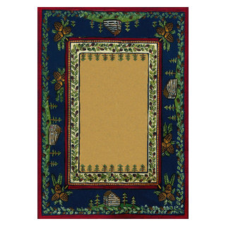 Cabin, The Pines, Beige, 8'x11', 8x11 - Rustic - Area Rugs - by ...