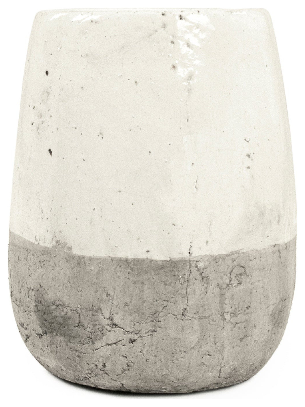 Distressed White Vase - Farmhouse - Vases - by Hudson Home Decor | Houzz