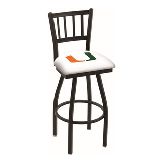 Holland L018 Miami FL 30" Swivel Bar Stool - Black - Contemporary - Bar ...