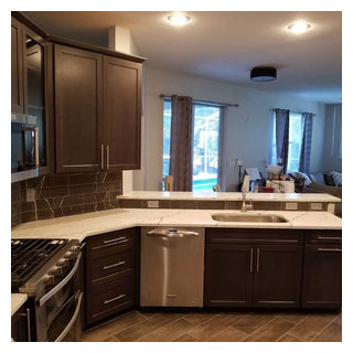 Waypoint Cabinetry 410F- Cherry Slate - Modern - Kitchen - Tampa - by ...