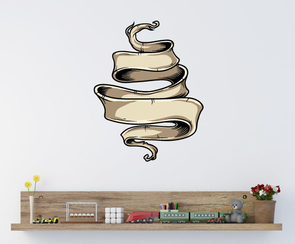 Scroll Vinyl Wall Decal ScrollUScolor011, 36 in. - Contemporary - Wall ...