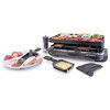 8-Person Raclette Grill | Cast Iron Top, Classic Black - Traditional ...