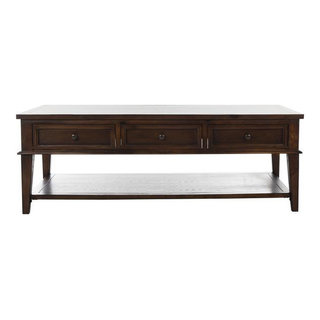 Barron Coffee Table, With Storage Drawers Sepia - Transitional - Coffee ...