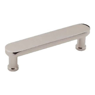 Alno A717-35 Moderne 3-1/2" Center to Center Flat Bar Solid Brass ...